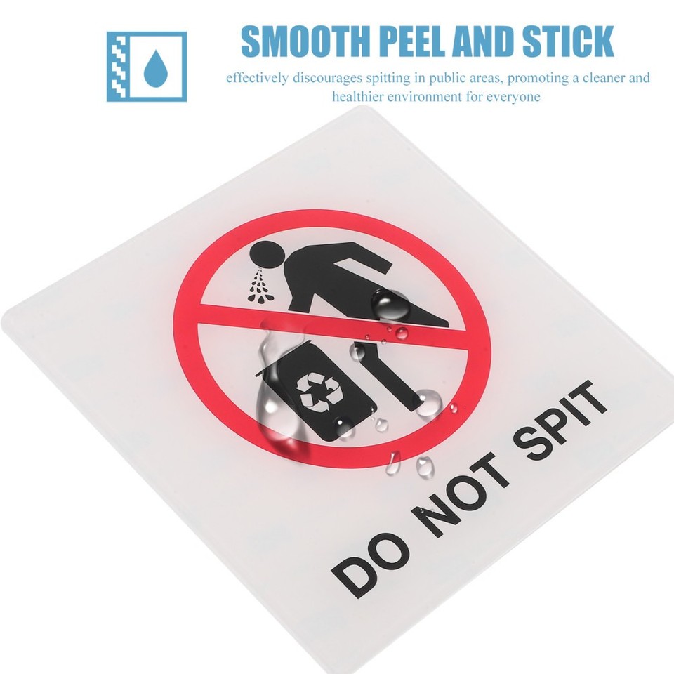 Do Not Spit Sticker Pool Slides for above Ground Pools Don't Out Signs ...
