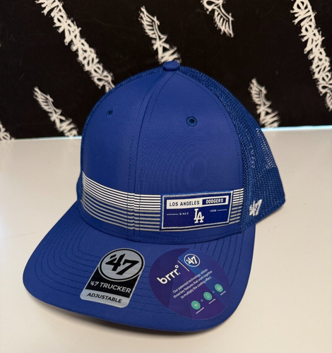 NWT '47 brrr Brand Los Angeles Dodgers Royal Blue Trucker Golf Snapback ...