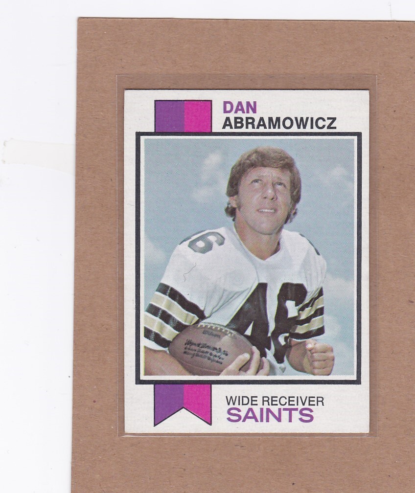 1973 TOPPS FOOTBALL DAN ABRAMOWICZ #383 SAINTS EX+ *A19498 | eBay