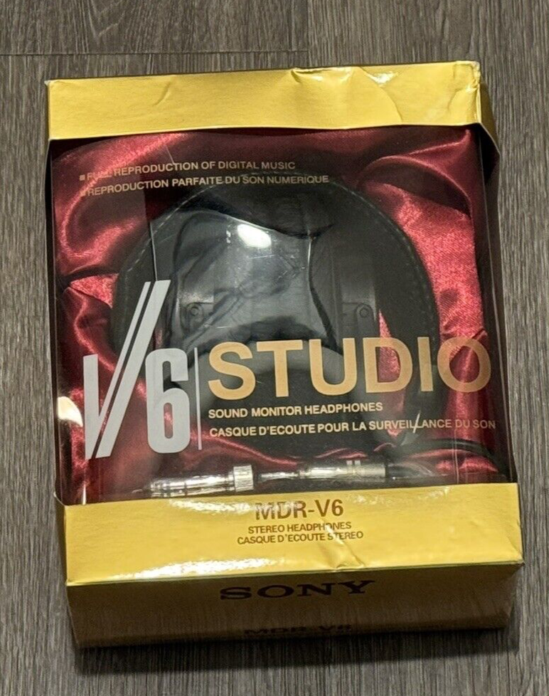Sony MDR-V6 Over the Ear Headphones - Black for sale online | eBay