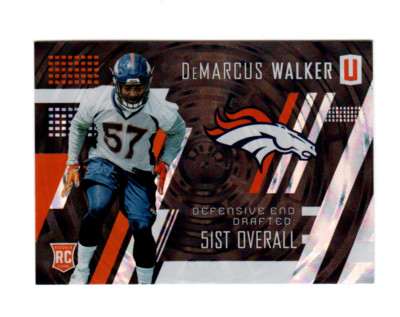 DeMARCUS WALKER 2017 Panini Unparalleled ROOKIE CARD #243 Denver ...