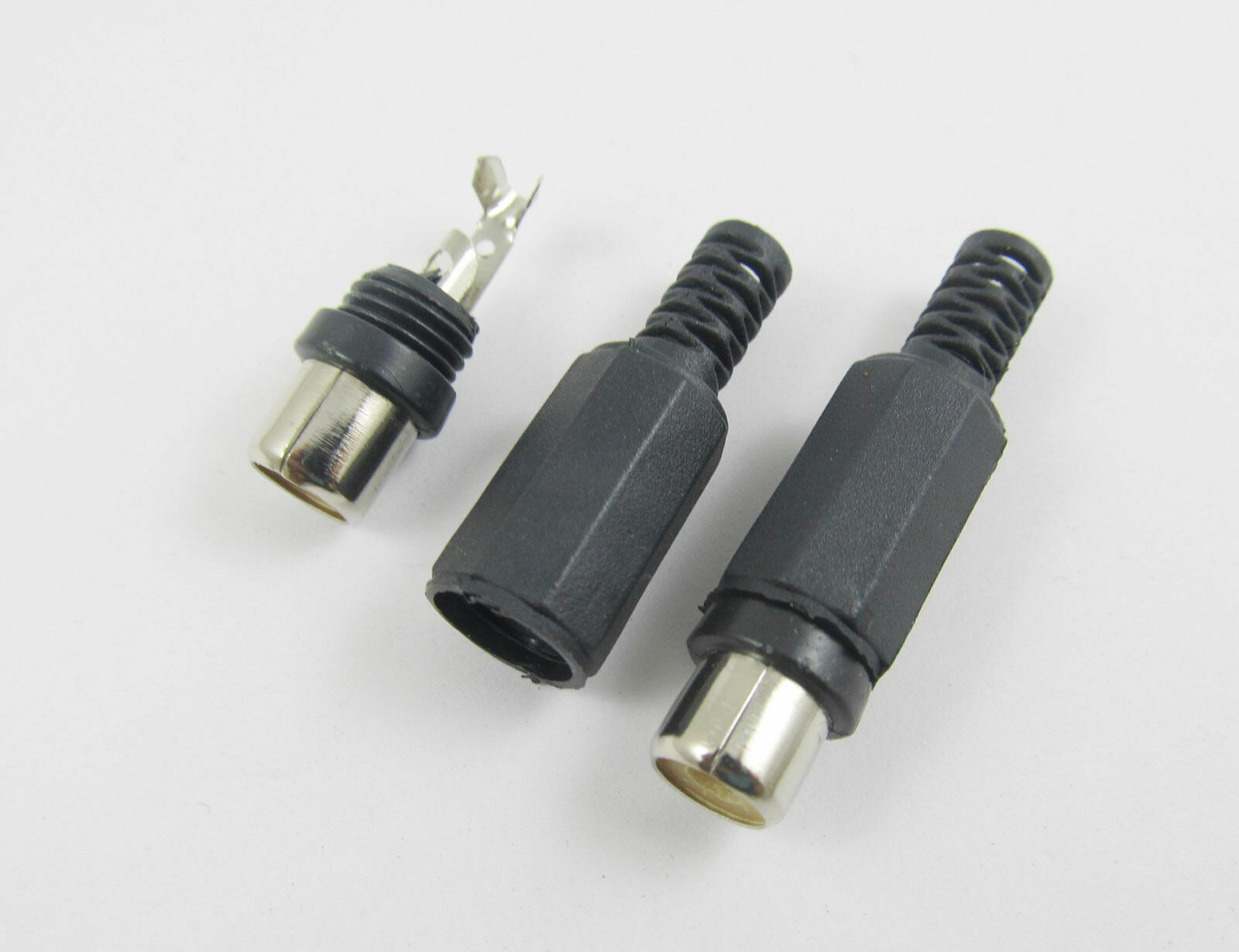 50x RCA Phono Female Jack Plug Solder Type Audio Video Cable Connector ...