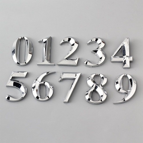 Plastic Label 5cm 3D Self Adhesive House Number Stickers Door Plate ...