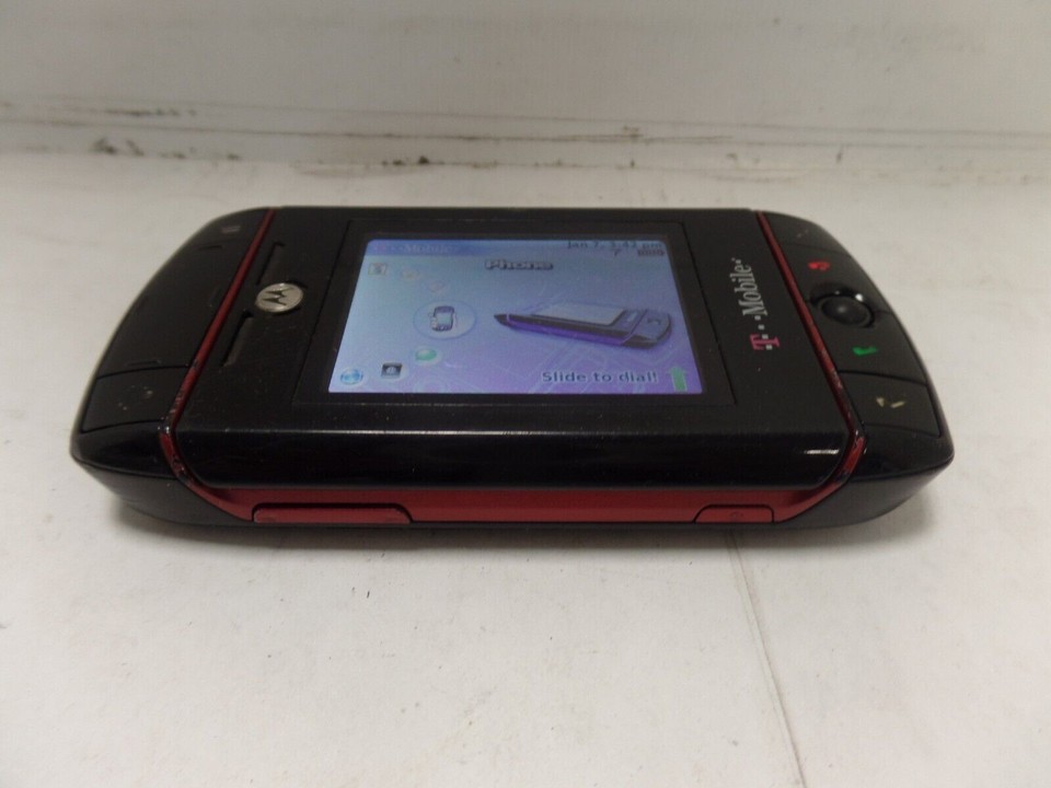 Motorola Sidekick Slide Q700 Black (T-Mobile) Cell Phone Red/Black READ ...