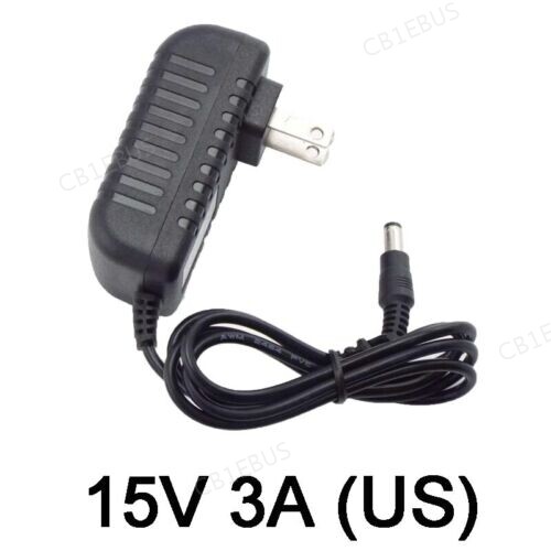 DC 15V 3A 3000ma Power Supply Adapter 100-240V AC Charger Converter CB1 ...