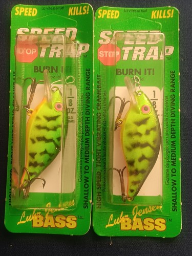 Luhr-Jensen Speed Trap 1/8oz Fire Tiger Crystal Fishing Lure Lot Of 2 ...