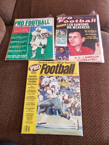 1970s Pro Football Weekly Lot Of Three. (1970,1973,1978) OJ, DAWSON ...