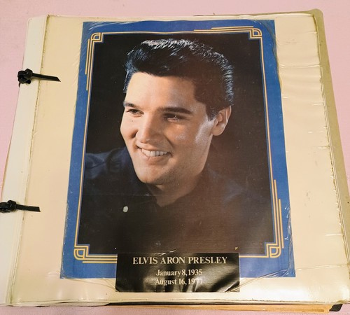 Elvis History News Clips Scrapbook Hand made | eBay