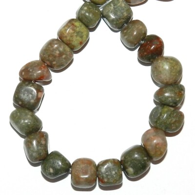 NG1386 Autumn Jasper Large 8mm - 9mm Polished Nugget Pebble Gemstone ...