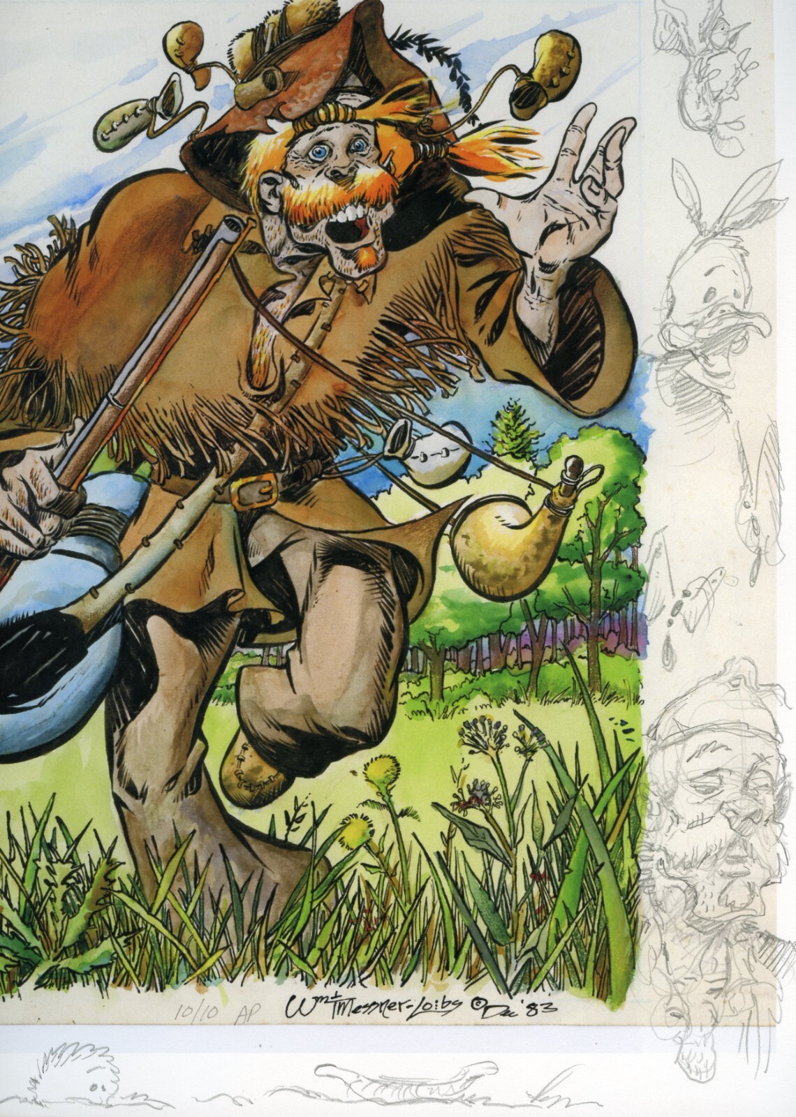 “Now Monthly” Journey print, William Messner-Loebs, remarqued, AP 10/10 ...