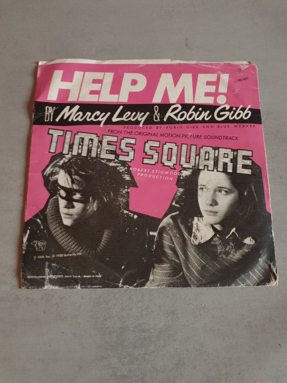 Marcy Levy & Robin Gibb Ost Help Me! Ost times Square 45 Italy Press ...