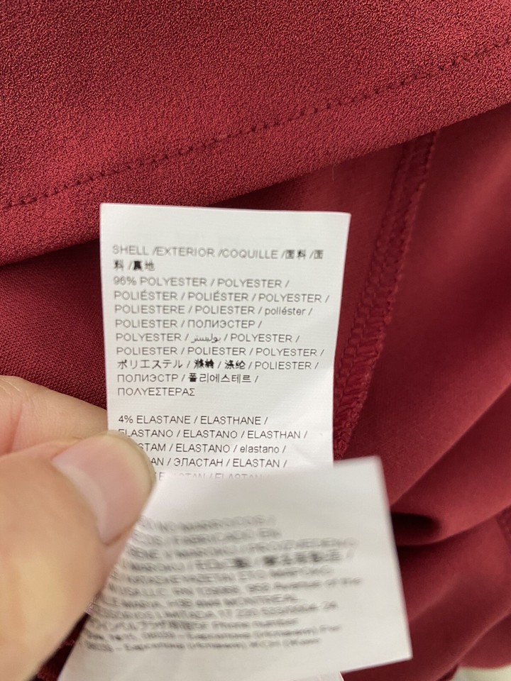 Desigual Wine Red Aztec Womens Dress Size S Frill Long Sleeve Stretch ...