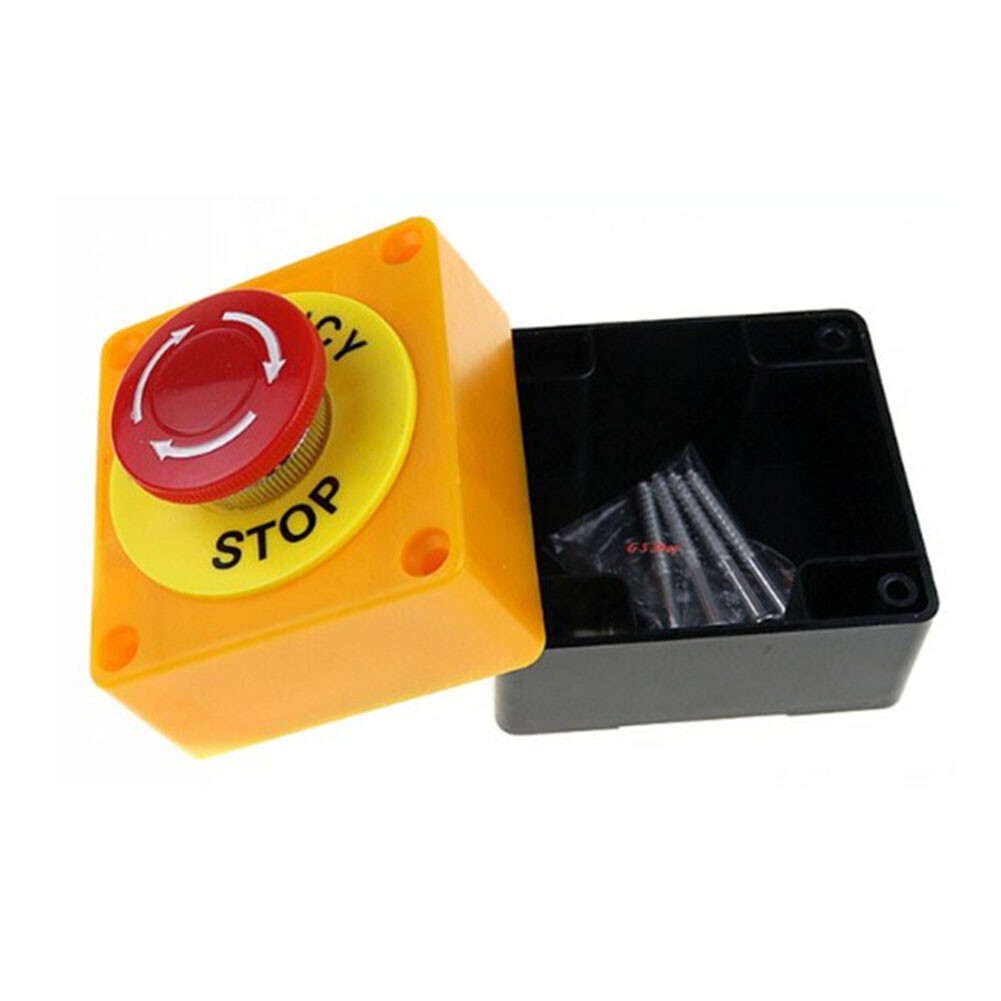 22mm Emergency Stop Switch Accessories Terminals Mushroom Push Button ...