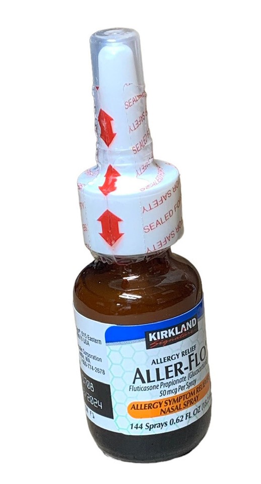Kirkland Aller-Flo 50mcg 24 Hour Allergy Relief 144 Metered Spray - BB ...