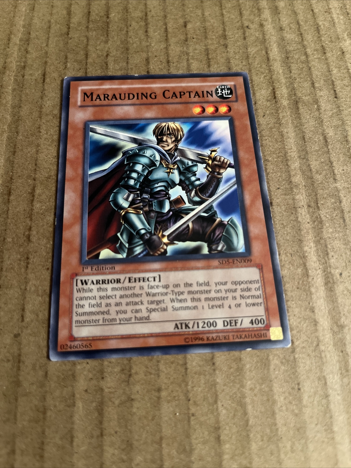 1996 Yu-Gi-Oh! 1st Edition Earth Marauding Captain TCG Card (c1) | eBay