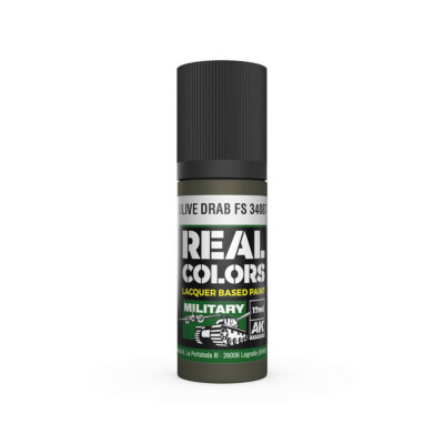 Olive Drab FS 34087 Military Paint 17ml Bottle AK Interactive RC901 ...