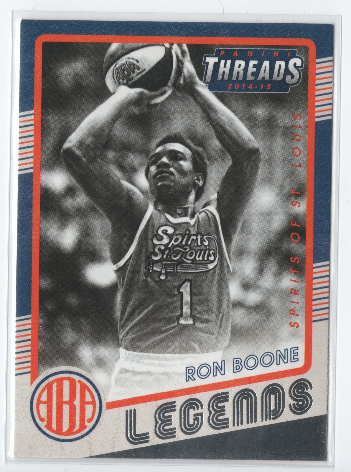 2014-15 Threads ABA Legends #8 Ron Boone Spirits of St. Louis | eBay ...