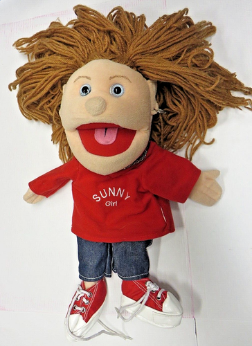Sunny & Co Toys Hand Ventriloquist Puppet "Sunny Girl" Red Shirt 18 ...