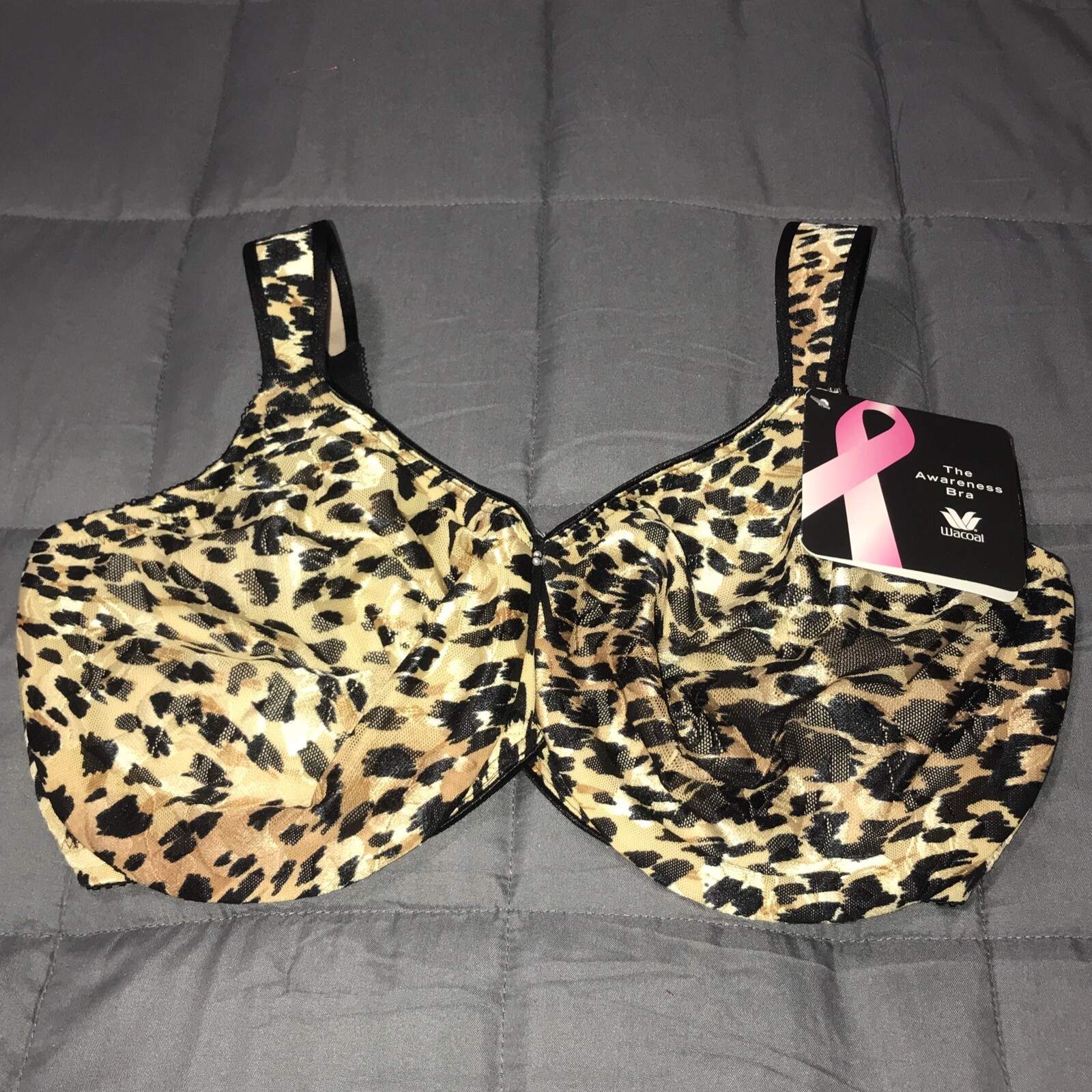 WACOAL Awareness Leopard Print Bra - 36 DDD - Gem