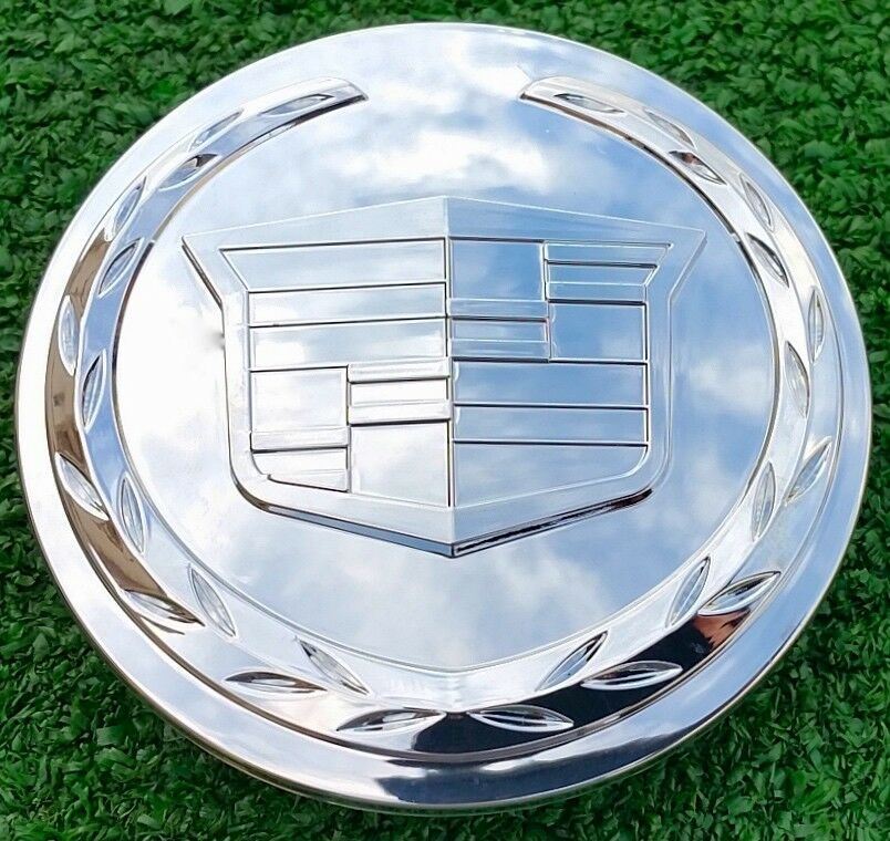 4 NEW Factory Chrome Cadillac Center Caps OEM Escalade GM 20 22 inch ...