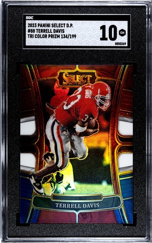 2023 Panini Select Draft Picks - Concourse Terrell Davis #88 Tri-Color ...