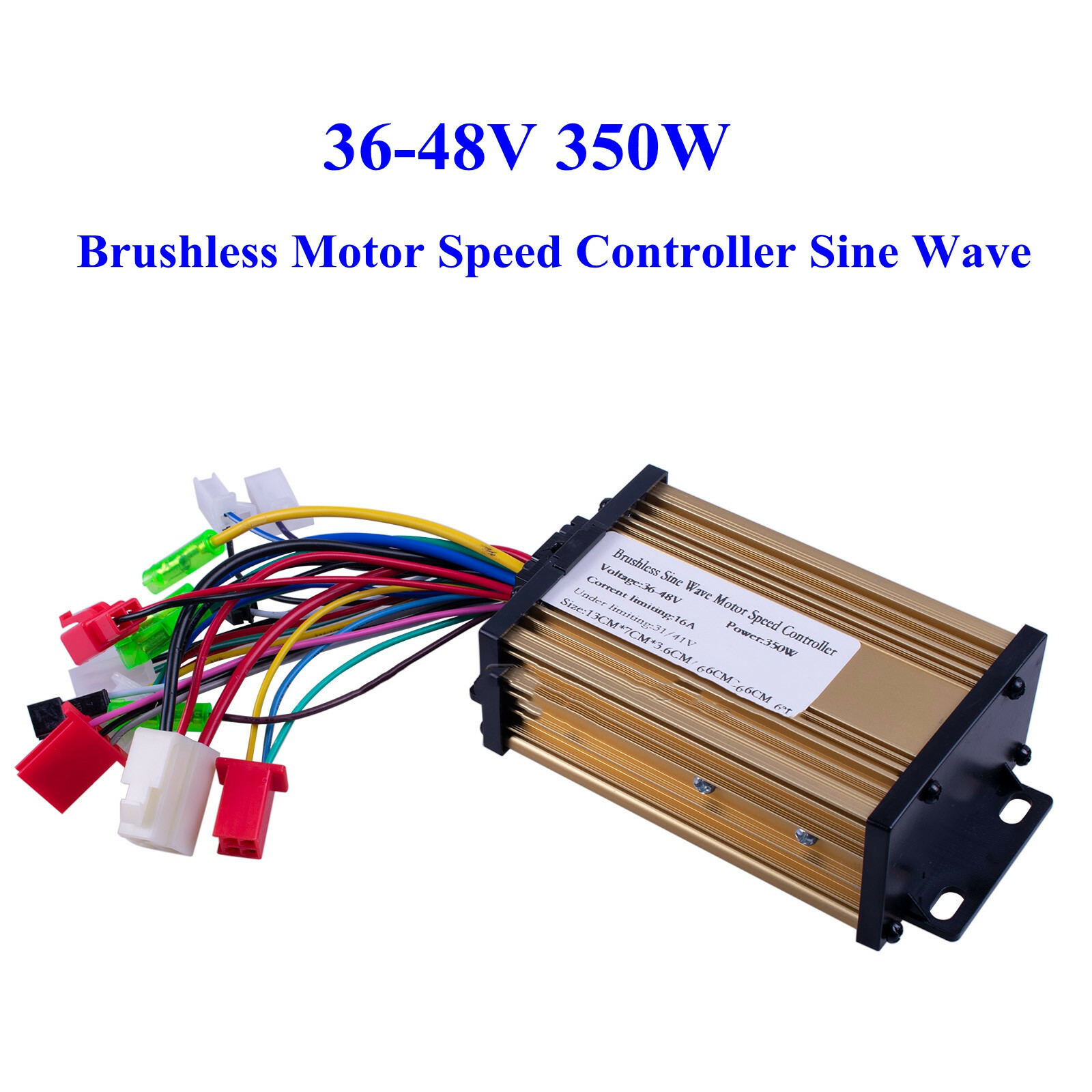 AU 36V/48V 350W Brushless Motor Speed Controller Sine Wave Electric ...