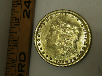 OLD GOLD COIN BELT BUCKLE CLOTHING | eBay