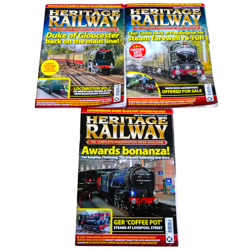HERITAGE RAILWAY x3 Magazines 338 339 340 Paperback Back Issues 2025 ...