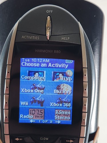 Logitech Harmony 880 Remote Control and Docking Station Charger Cradle ...