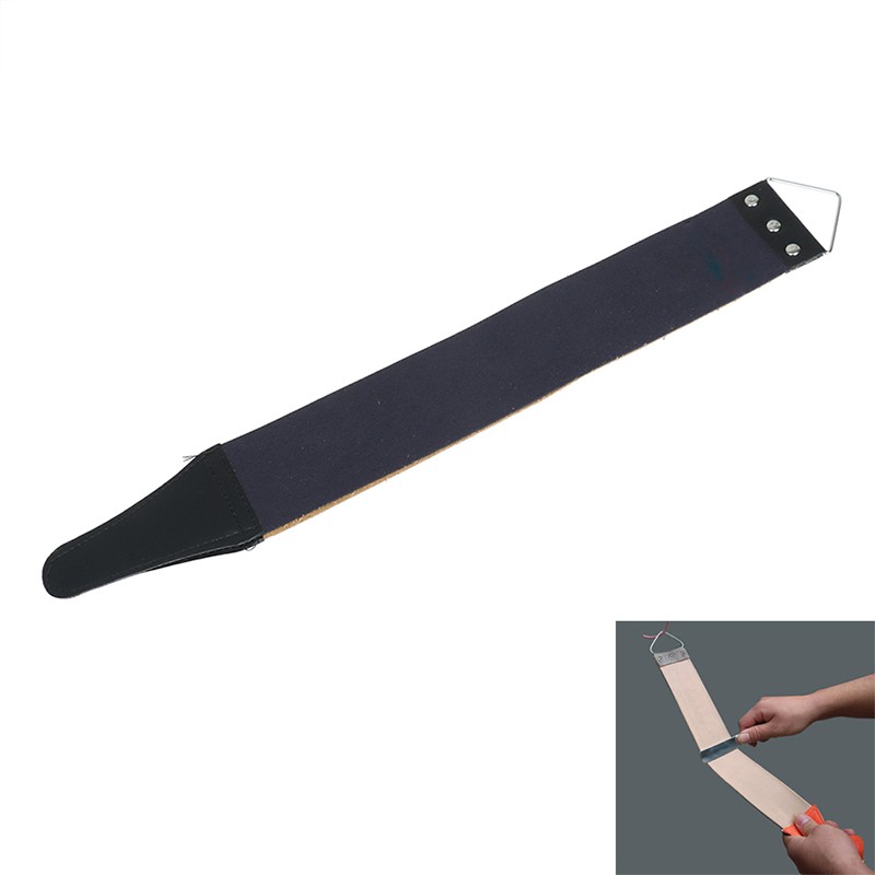1XCanvas Leather Shaving Strop Straight Razor Sharpener Strap Belt ...