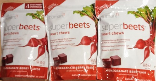 3 HUMANN SUPER BEETS PROMOTES NORMAL BLOOD FLOW SUPPLEMENT 60 X3 180 ...