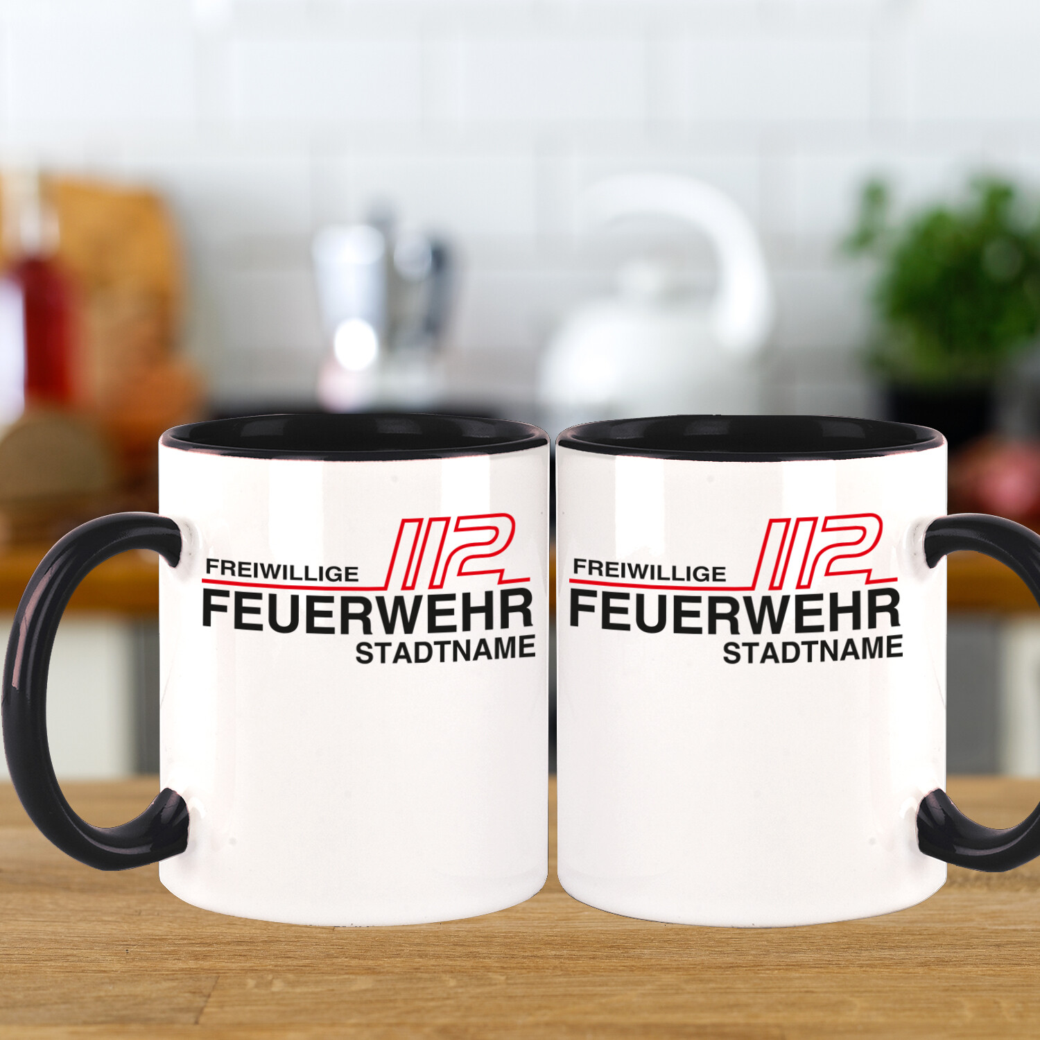 Feuerwehr Tasse TTH FW1900 inkl. Wunschtext Geschenk Kinder / Jugend ...