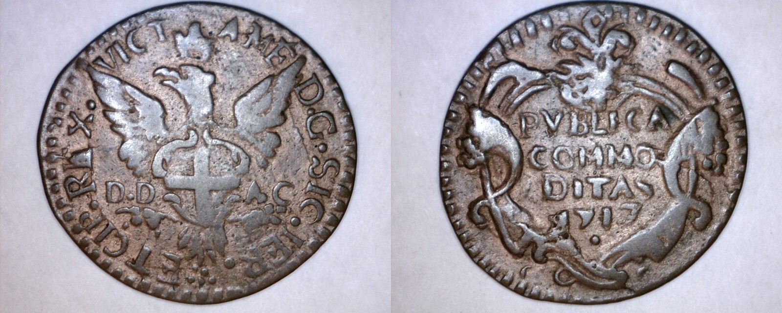 1717-DD-AC Italian States Sicily 1 Grano World Coin - Italy | eBay