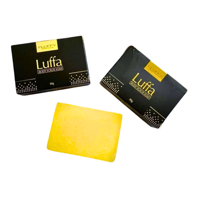 New 80g Fluffy Luffa Body Scrub Soap Bar Remove Dirt Dead Skin Cells 2 ...