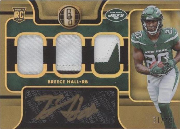 2022 Panini Gold Standard - Rookie Jersey Autographs Triple Breece Hall ...