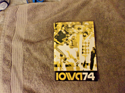 1974 IOWA FOOTBALL MEDIA GUIDE Yearbook DAN MCCARNEY Program JOE DEVLIN ...