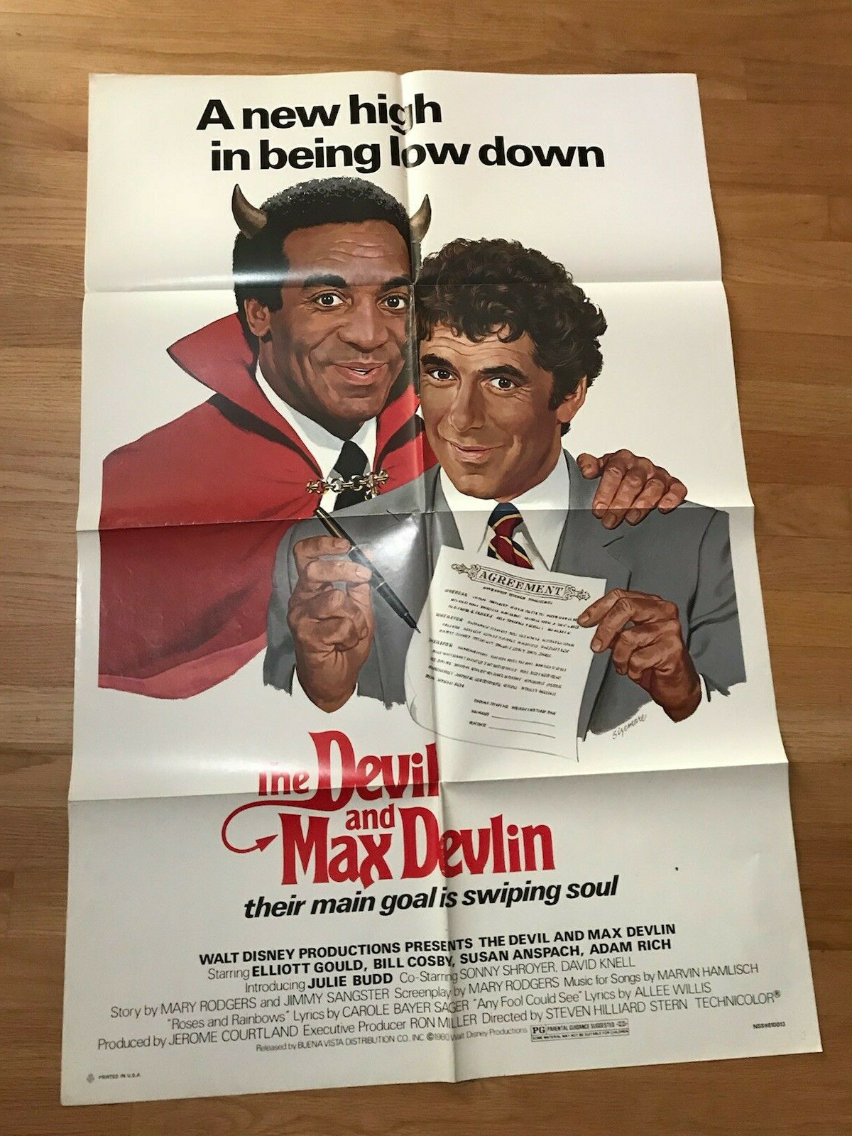 DEVIL & MAX DEVLIN 1sh 1981 Disney Elliott Gould & Devil Bill Cosby | eBay