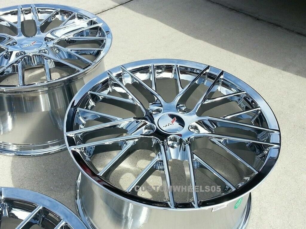 2005-2013 C6 Corvette ZR1 Triple Chrome Wheels FITS: 2005-2013 C6 BASE ...