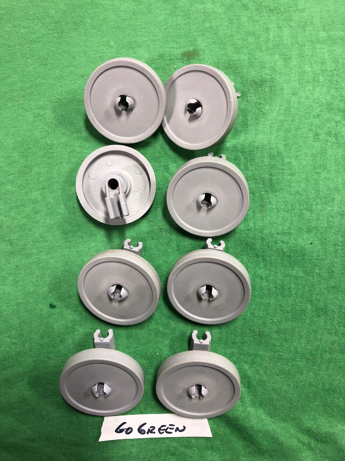(8) DISHWASHER LOWER RACK WHEELS & CLIPS FOR FRIGIDAIRE KENMORE ...