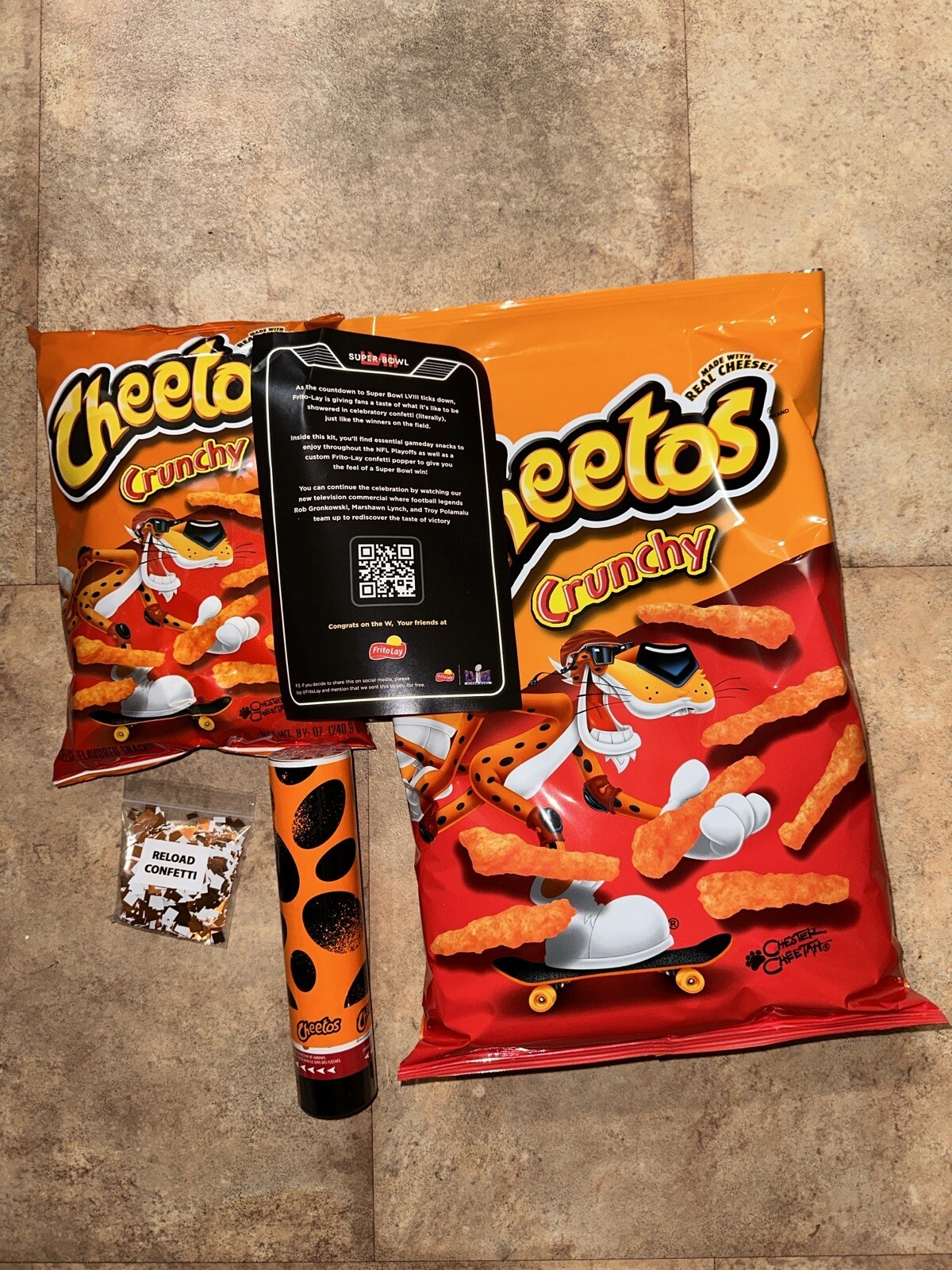 Taste of Super Bowl LVIII 58 Cheetos Confetti Celebration Kit Bag LE ...