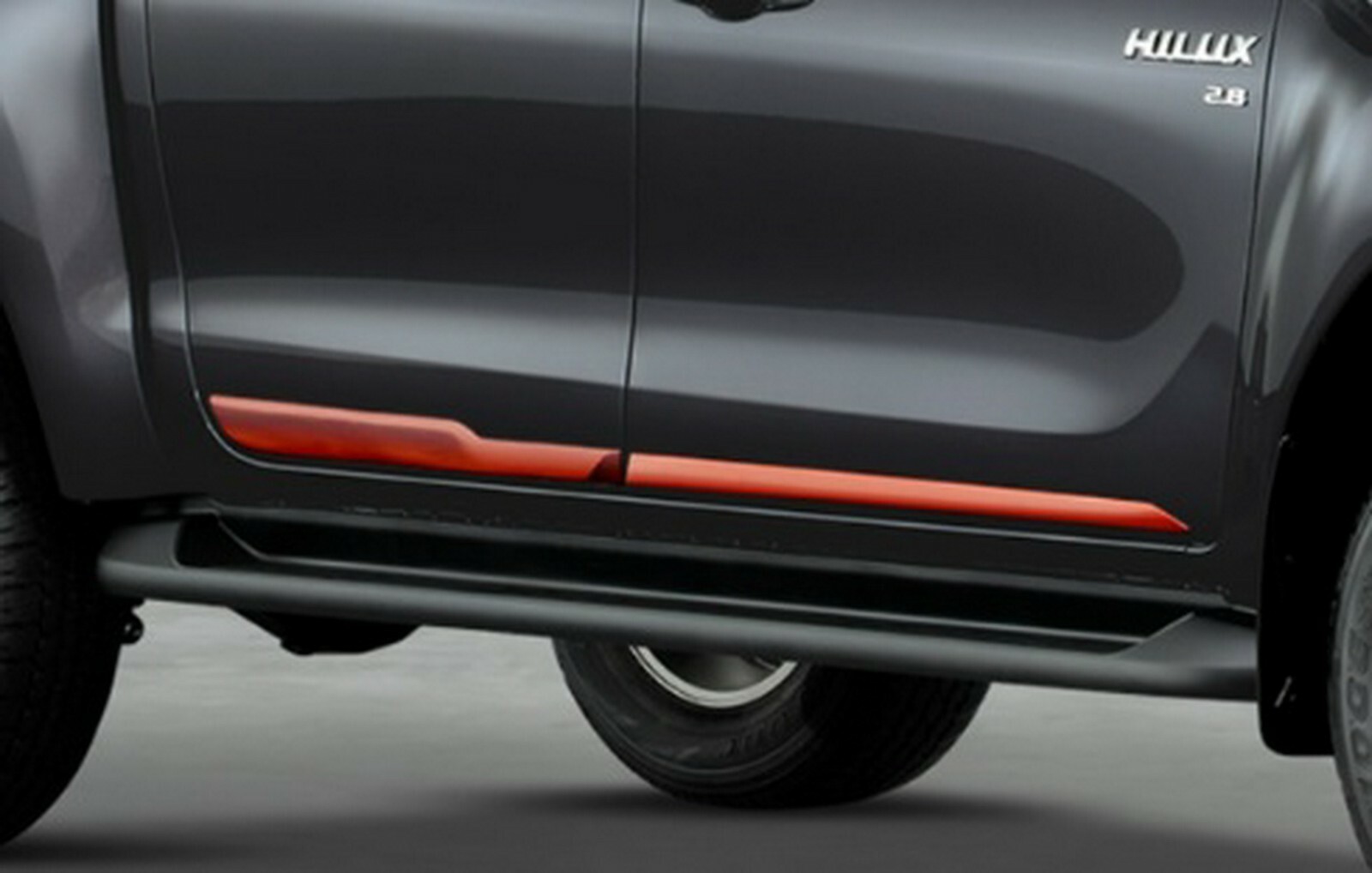 GENUINE BODY CLADDING SIDE MOLDING ORANGE TRIM 4 DOORS FITS TOYOTA ...