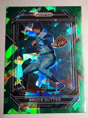 2023 Panini Prizm Bruce Sutter Green Ice #284 Chicago Cubs | eBay