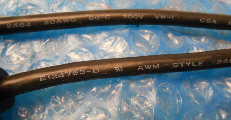 E124763-D AWM Style 2464 20Awg 300 VW-1 CSA Ll105324 | eBay