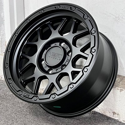17" IPW 915 SATIN BLACK WHEELS RIMS FITS CHEVROLET CHEVY SILVERADO 1500 ...