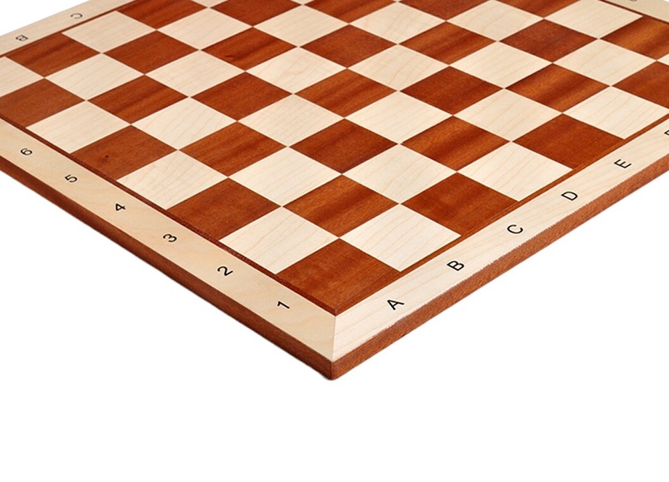 Maple & Mahogany Wooden Chess Board - 2.25" With Notation | eBay