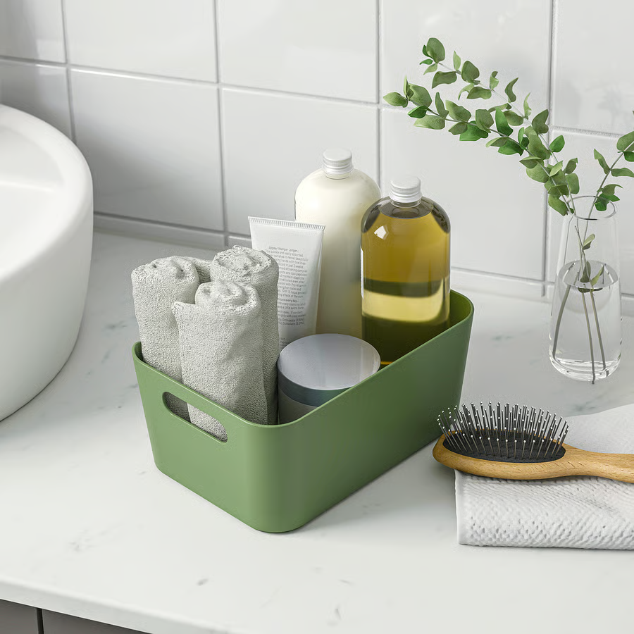 IKEA UPPDATERA Storage Box Green Drawer Organizer Bin Kitchen Basket 9 ...