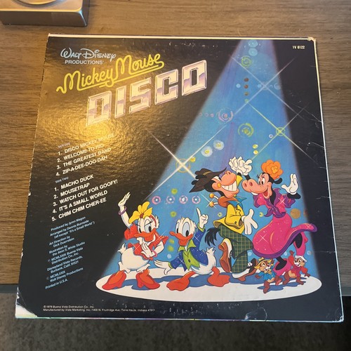 1979 Walt Disney Productions Mickey Mouse Disco LP Record - 2504 | eBay