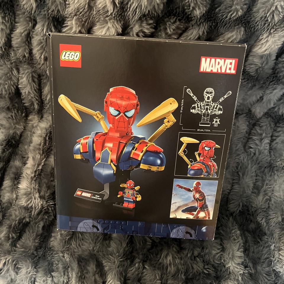 LEGO Marvel 76326 Iron Spider-Man Bust Age 18+ 379pcs | eBay UK