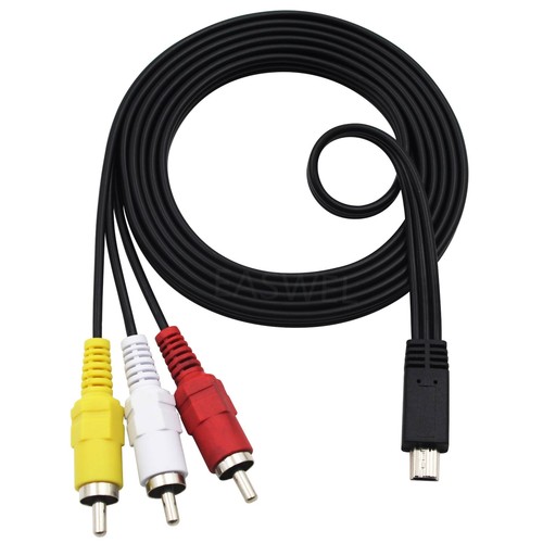 AV Monitor Cable for Canon T2i 550D Magic Lantern USB mini to RCA TV ...