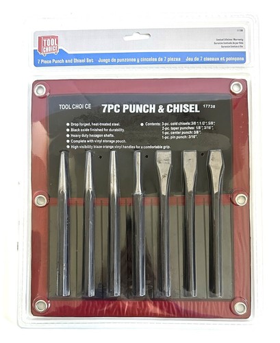 TOOL CHOICE 7 PIECE PUNCH AND CHISEL SET 17738 | eBay